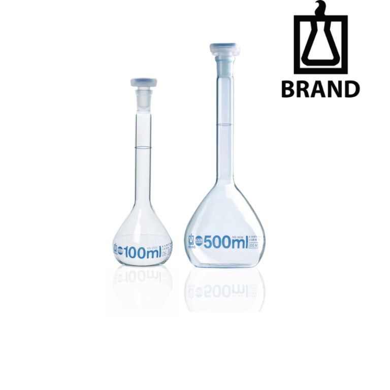 BRAND® Volumetric flasks, class A, DE-M, with PP/PE stopper, ISO batch ...